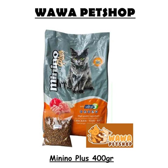 Jual MININO PLUS REPACK 400GR / minino plus repack 400gr / makanan ... Jual MININO PLUS REPACK 400GR / minino plus repack 400gr / makanan ...