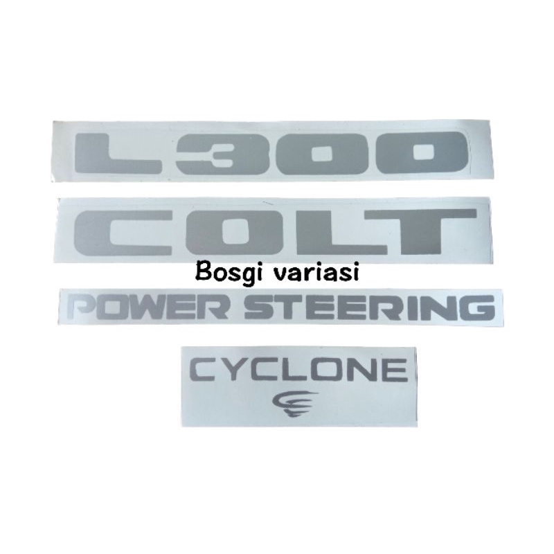 Jual Stiker Tulisan L300 colt power steering cyclone stiker l300 pick ...