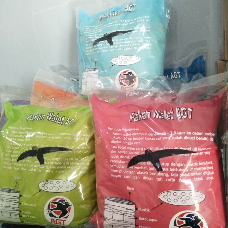 Jual AGT Pakan Walet 1,5 kg, bebas perawatan, mrutu keluar sampai 4 ...