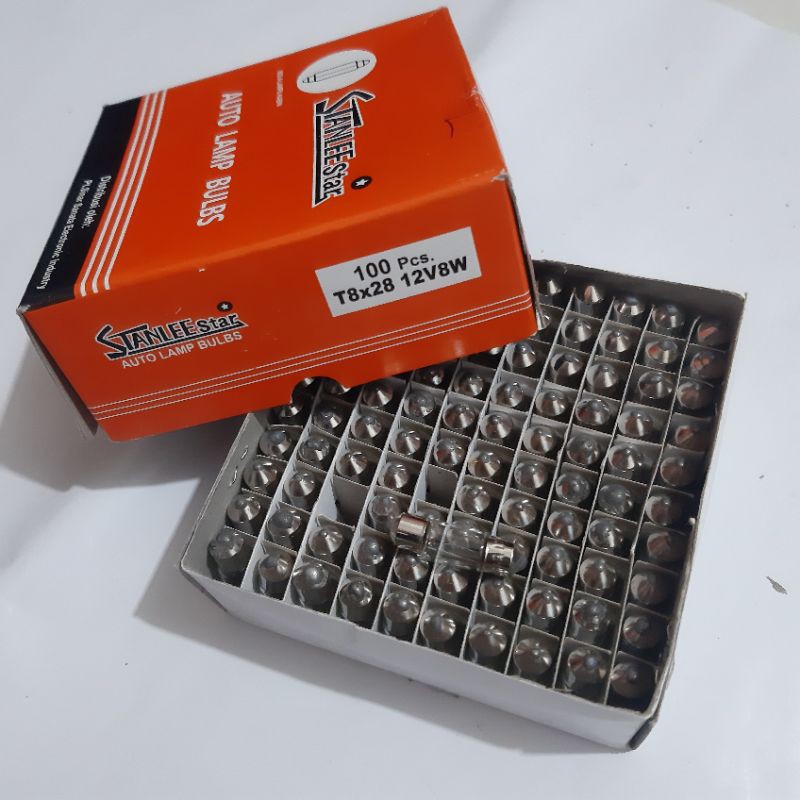 Jual Bohlam Lampu Cabin / Plafon Festoon T8x28 12V-8W | Shopee Indonesia