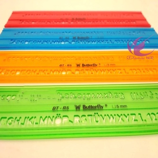 Jual Penggaris Mal Huruf 6 mm Stensil Butterfly BT-R6 | Shopee Indonesia