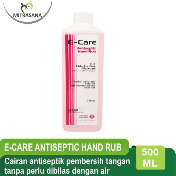 Jual E-Care Antiseptic Hand Rub 500 ml | Shopee Indonesia