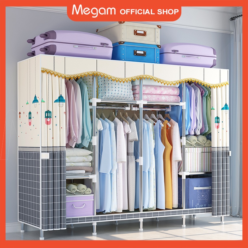 Jual Megam Lemari Pakaian Rak Baju Koper Perlengkapan Serbaguna ...