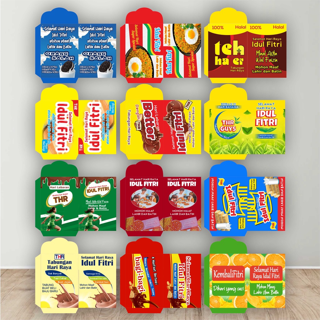 Jual AMPLOP LEBARAN / AMPLOP MURAH / AMPLOP VIRAL / AMPLOP MOTIF SNACK ...