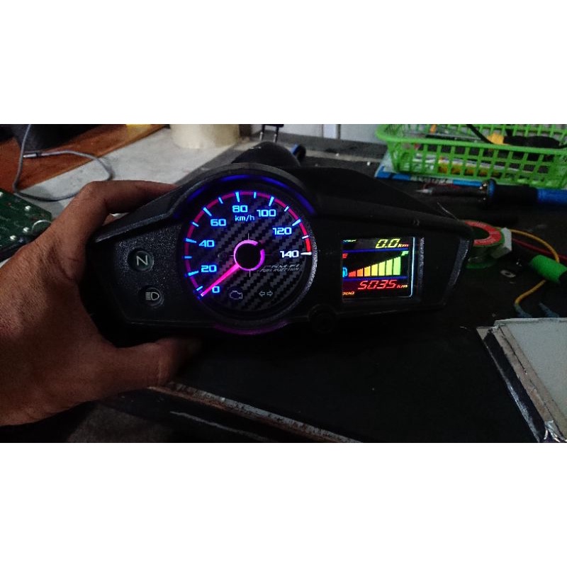 Jual sticker speedometer Verza Paket lengkap polarize dan LED | Shopee ...