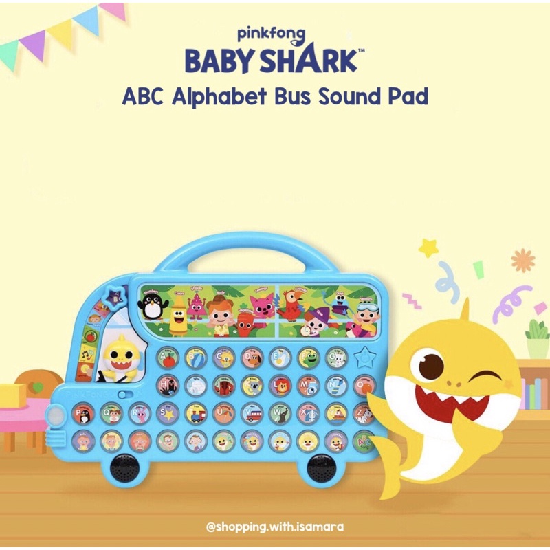 Jual Pinkfong Baby Shark ABC Alphabet Bus Sound Pad | Shopee Indonesia