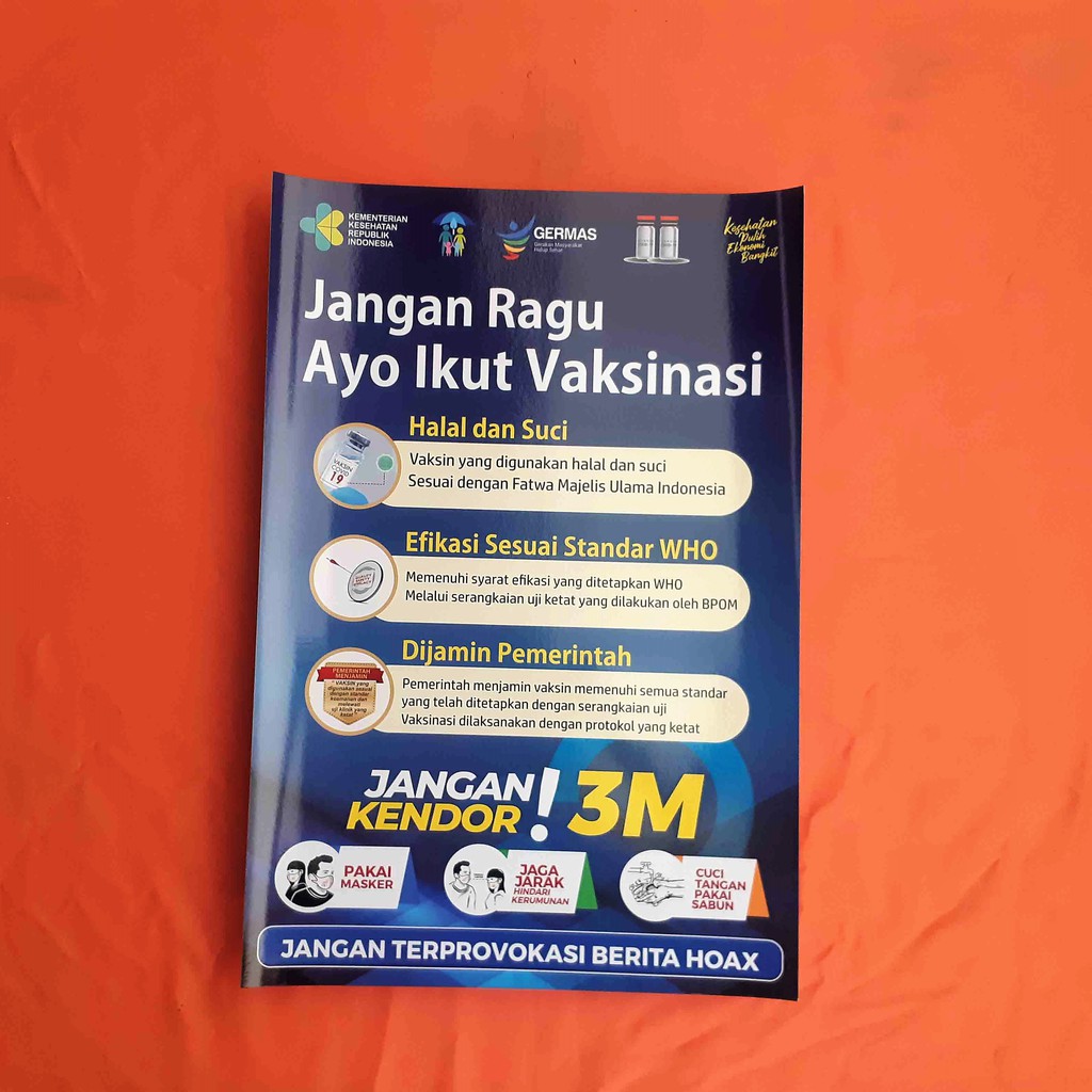 Jual Poster Vaksin 2 : Jangan Ragu Ayo Ikut Vaksin | Shopee Indonesia