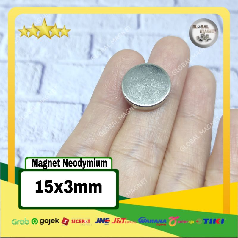 Jual Magnet Neodymium/ Magnet bulat 15x3mm | Shopee Indonesia