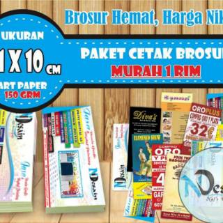 Jual Cetak Brosur / 1 Rim 500 Lmbar-Kertas Artpaper 150grm | Shopee ...