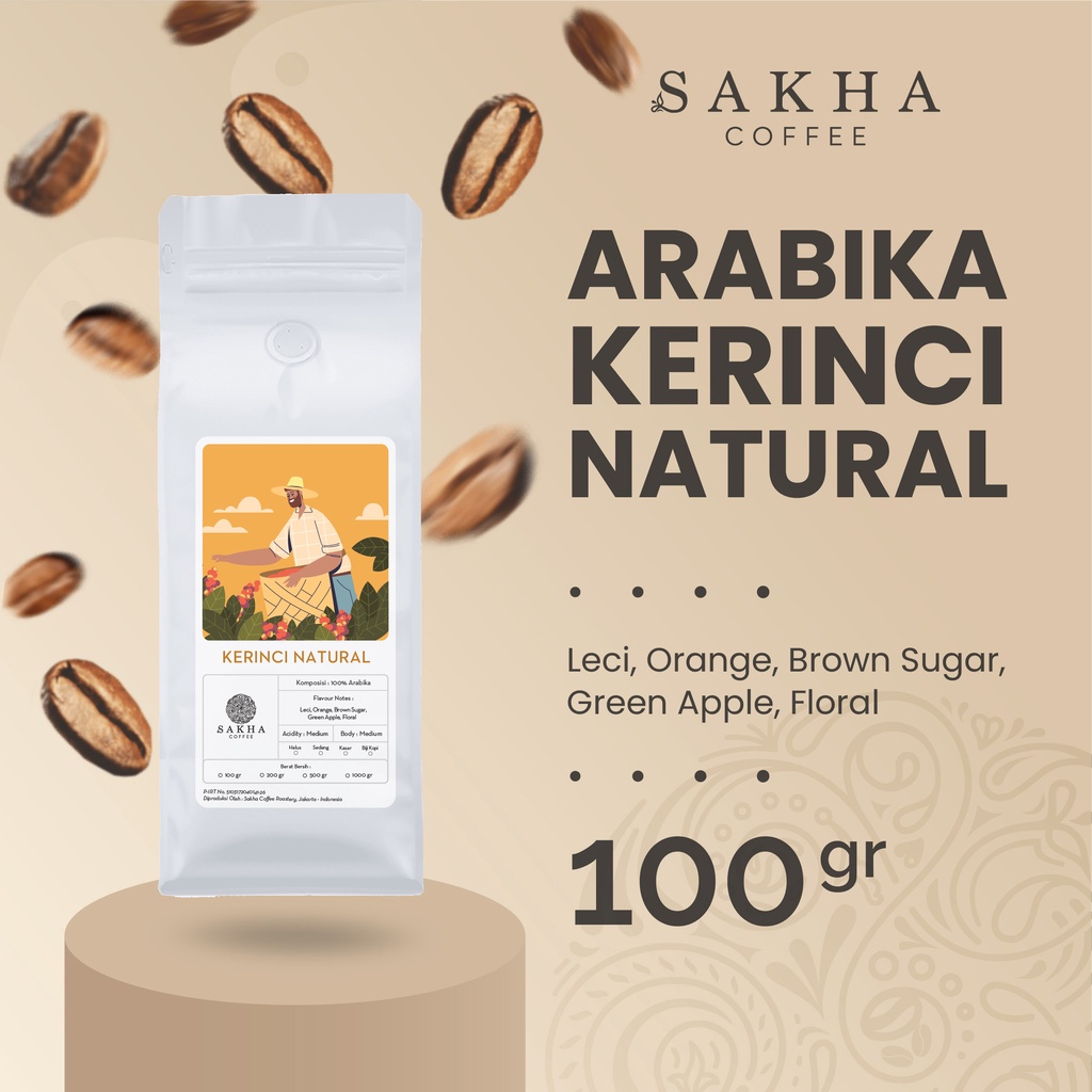 Jual Biji Kopi Arabika Kerinci Natural Arabica Coffee Bean Manual Brew ...