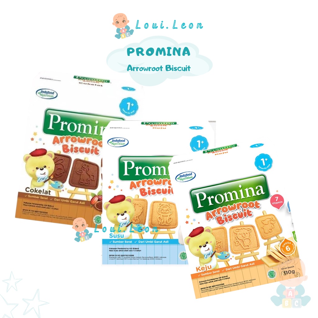Jual Biskuit Bayi Promina Arrowroot Biscuit Keju Arrowroot Coklat ...