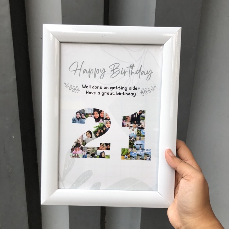 Jual (SPECIAL GIFT) - MOZAIK ANGKA TYPE A - BIRTHDAY / WISUDA / ANNIV ...