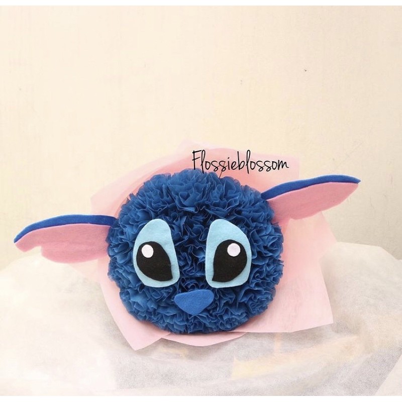Jual STITCH - Buket bunga kertas karakter stitch biru | Shopee Indonesia