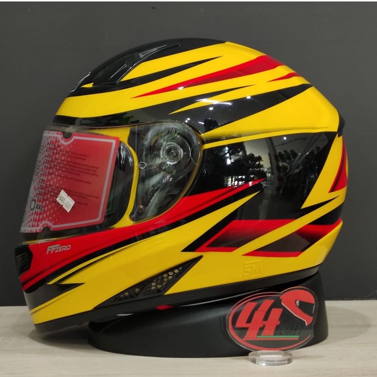 Jual RSV FF ZERO Relic Yellow Red helm rsv helm full face helm balap ...