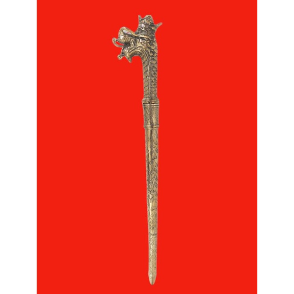 Jual Tongkat Komando Model Naga Raja Warna Emas Garap Alusan | Shopee ...