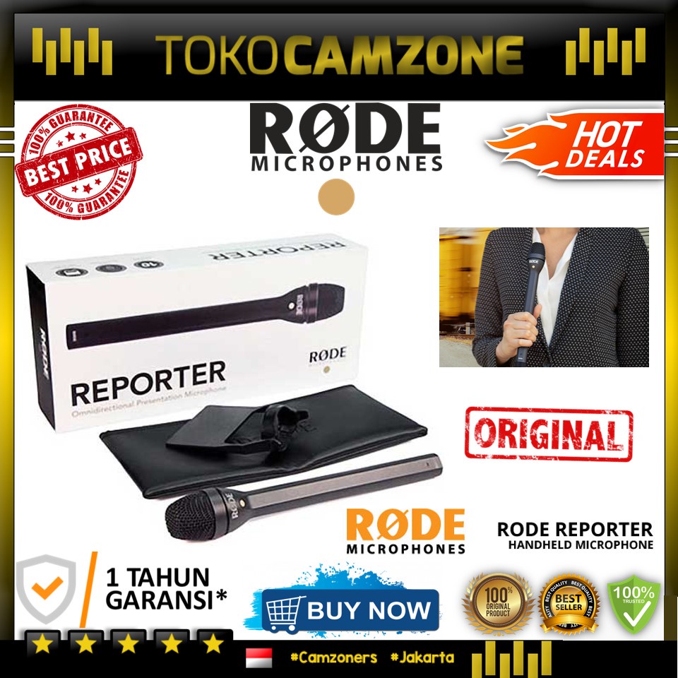 Jual Rode Reporter Omnidirectional Handheld Interview Microphone ...