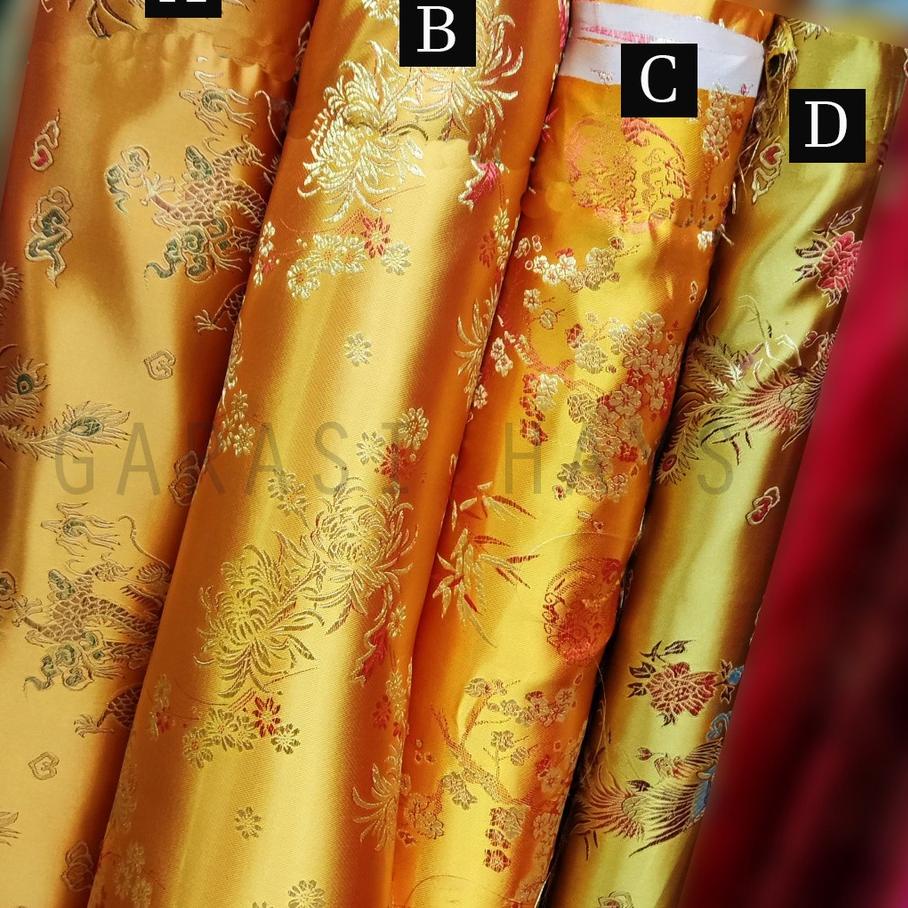 Jual 『Terlaris』 Kain Cheongsam Jibao China Shanghai 90cm Yellow Gold ...