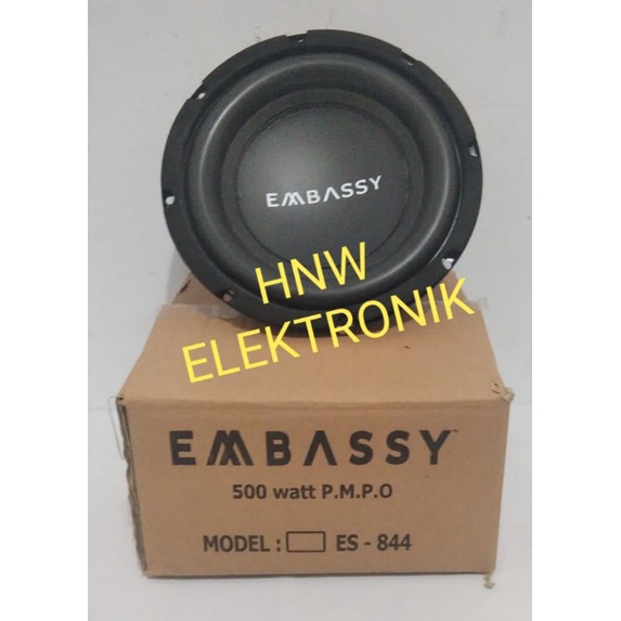 Jual Subwoofer speaker 8 inch embasy embassy ES 844 ES-844 8 inch 8inch 8" double coil 500 watt ...