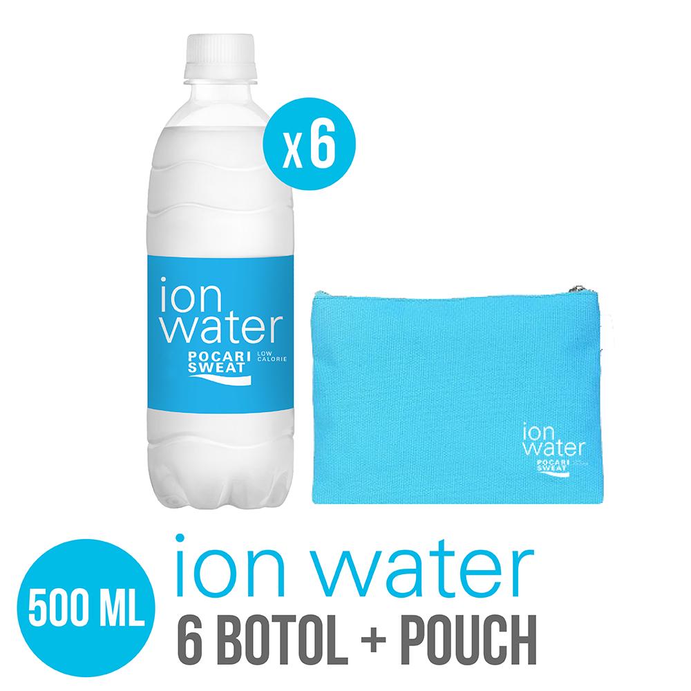 Jual ION Water 500 ml x 6 Pieces (Free Pouch) | Shopee Indonesia