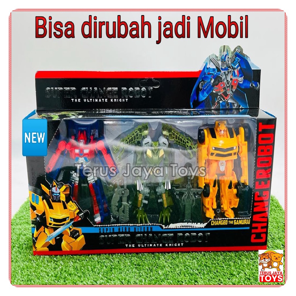 Jual Mainan Robot Transformer Optimus Bumble bee Dinosaurus | Shopee ...