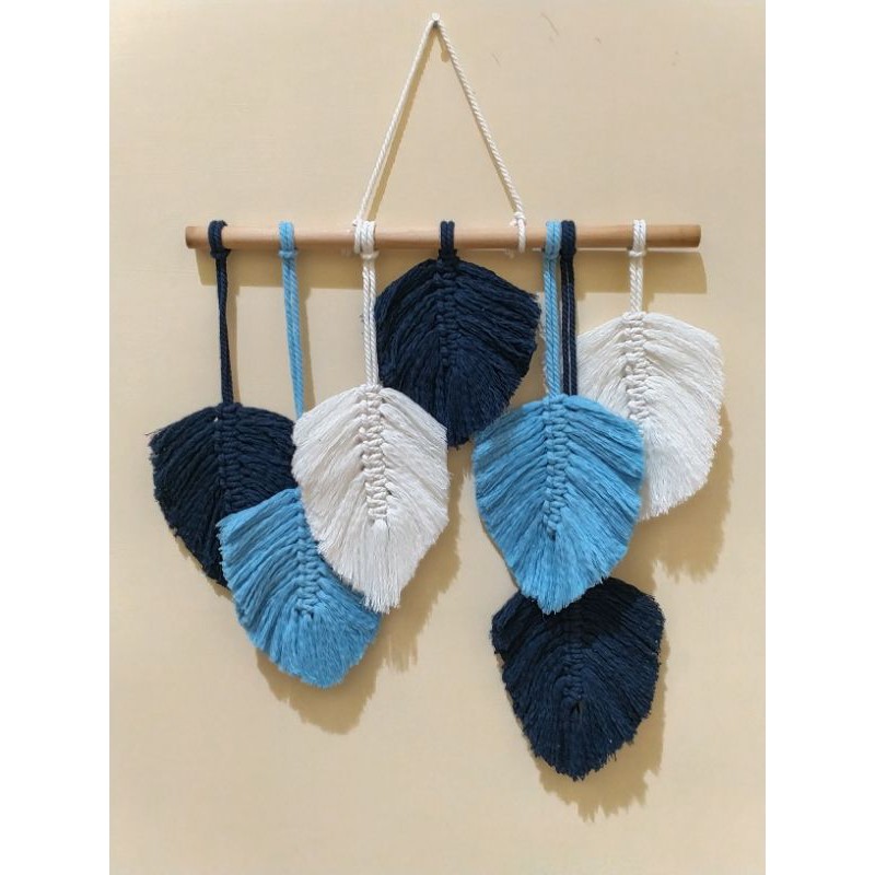 Jual hiasan dinding macrame [daun rotan macrame] | Shopee Indonesia