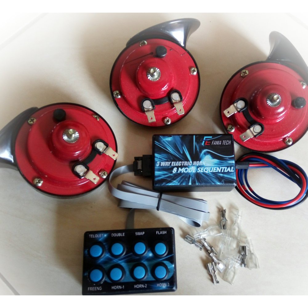 Jual klakson telolet 12v plus modul 8 nada Bagus | Shopee Indonesia