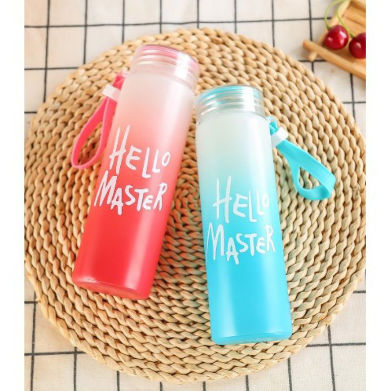 Jual Botol Minum Kaca Hello Master Infus Water Bottle Travel Wadah Air ...