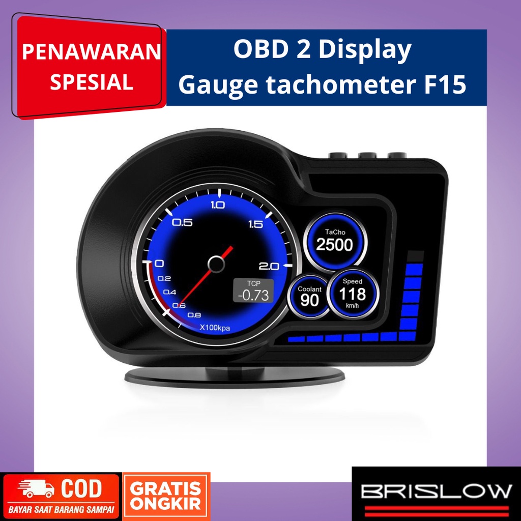 Jual Tachometer Speedometer Mobil Digital HUD OBD2 SMART OBD GAUGE ...