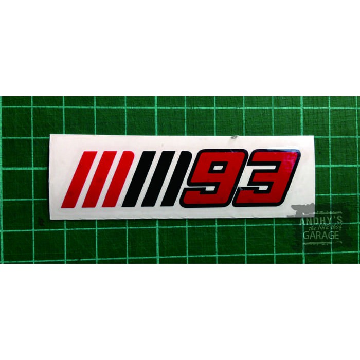 Jual Sticker Marc Marquez 93 | Shopee Indonesia