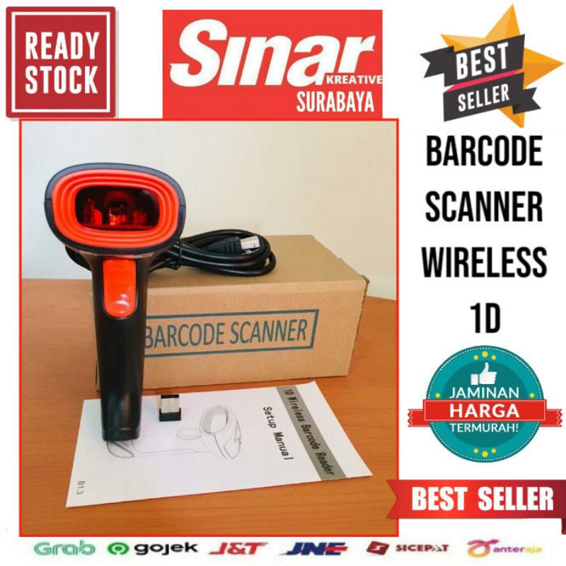 Jual BARCODE SCANNER 1D WIRELESS 5108W IWARE - LASER HANDLED GUN (USB ...