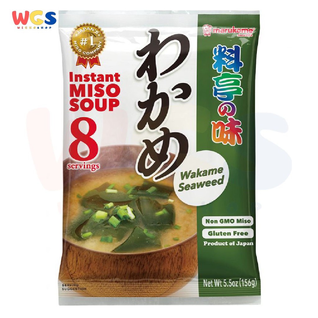 Jual Marukome Instant Miso Soup Wakame Seaweed 8 Serving Ryotei No Aji 156g - Bumbu Miso Japan ...