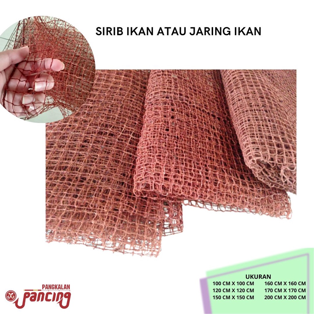 Jual SIRIB IKAN ATAU JARING IKAN UKURAN 100 CM - 200CM | Shopee Indonesia