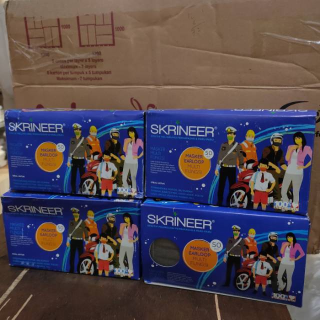 Jual Masker Skrinner 1 BOX ISI 50pcs | Shopee Indonesia