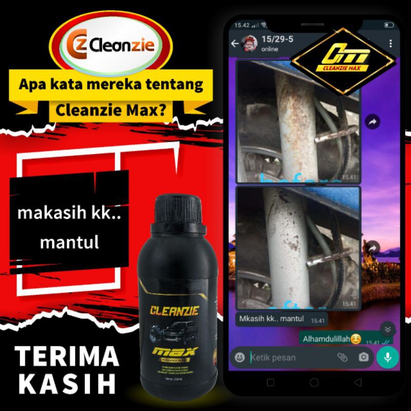 Jual Pembersih karat kotoran pada logam besi CleanzieMax | Shopee Indonesia