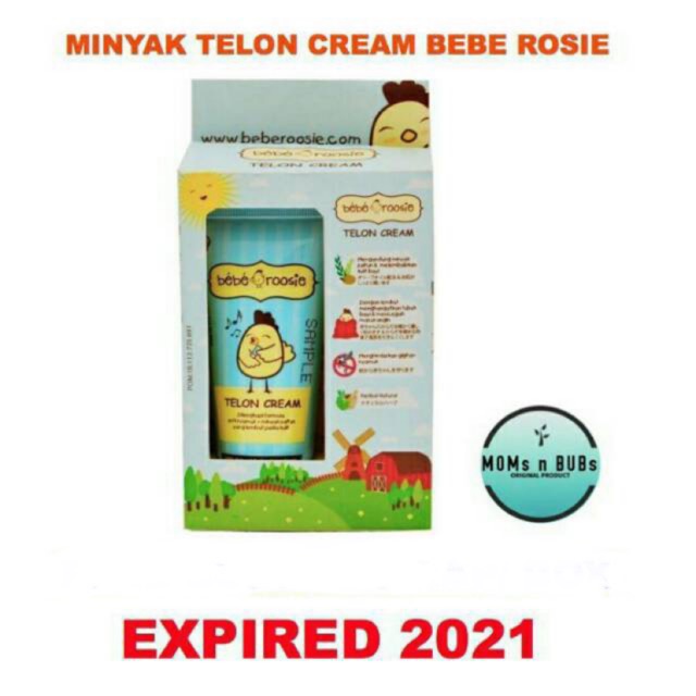 MINYAK TELON CREAM BEBE ROOSIE 60GR / BEBE ROSIE / BEBEROOSIE | Shopee ...
