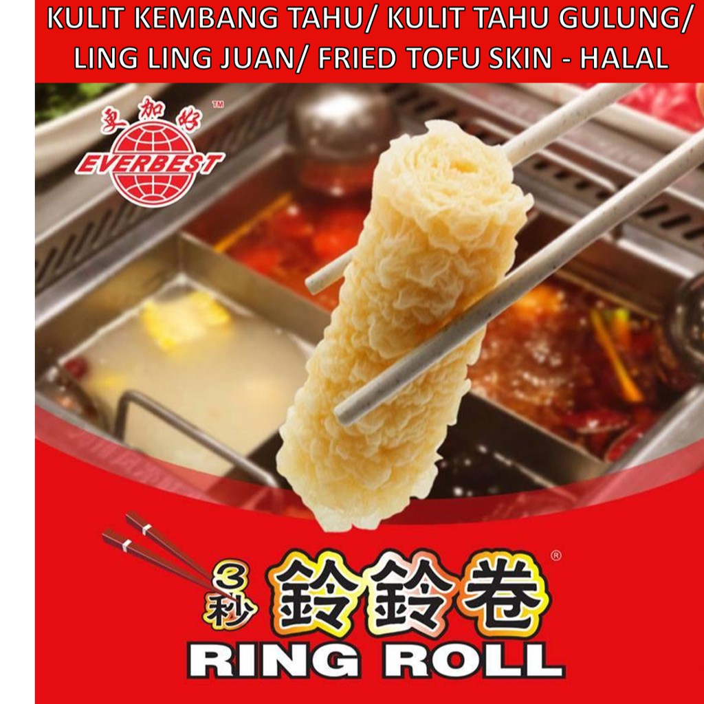 Jual Everbest Ring Roll/ Kulit Kembang Tahu/ Kulit Tahu Gulung/ Fried ...