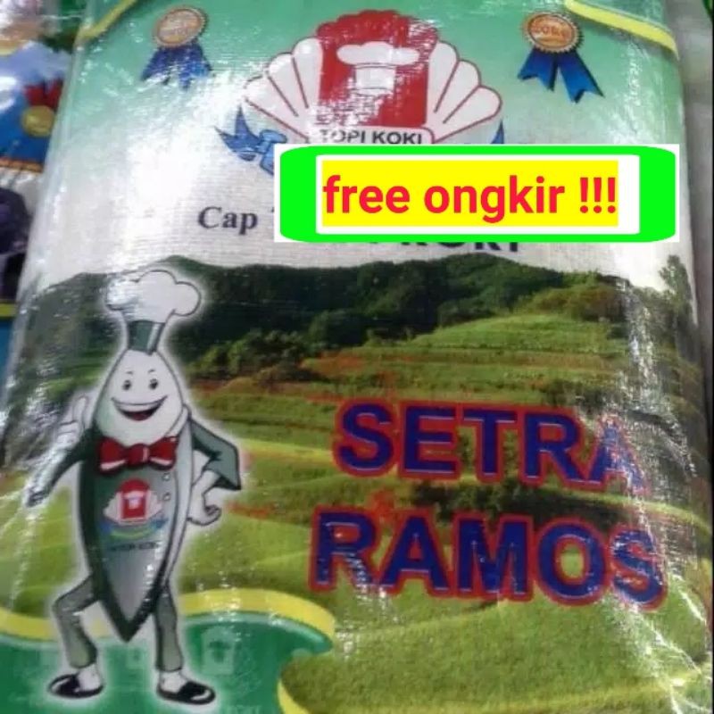 Jual Beras merek cap Topi Koki HIJAU setra ramos 20 KG Murah Original ...