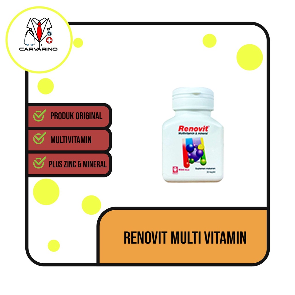 Jual Multivitamin Renovit isi 30 tablet | Shopee Indonesia