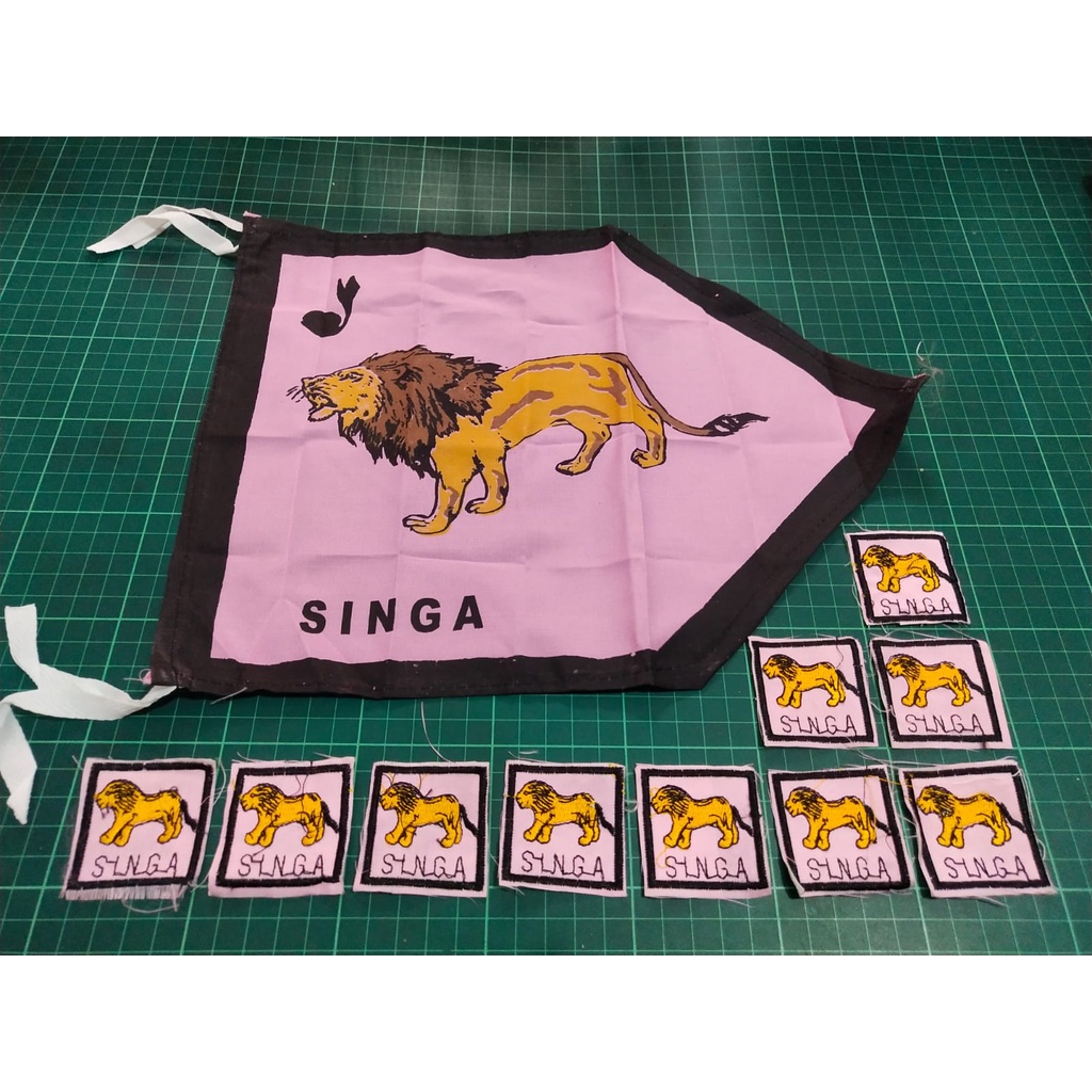 Jual TANDA REGU SINGA PINK SET BENDERA PENGGALANG PUTRA PRAMUKA ...