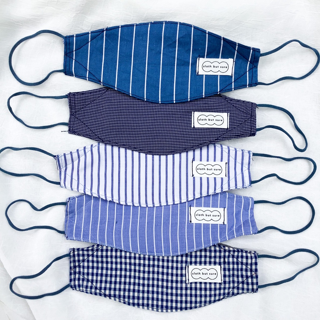 Jual SBS Masker Kain Tipe KF94 (Gradasi Warna Biru) | Shopee Indonesia