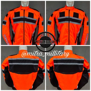 Jual Jaket Polosan Dishub Jaket Oren Hitam CORDURA asli ORIGINAL ...