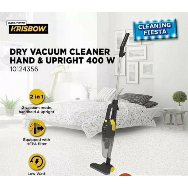 Jual KRISBOW VACUUM CLEANER TANGAN & PEMBERSIH KERING 400 W. | Shopee ...