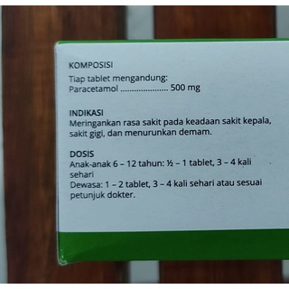 Jual Xepamol 10 Tablet / Paracetamol 500 MG / Pereda Nyeri / Demam ...