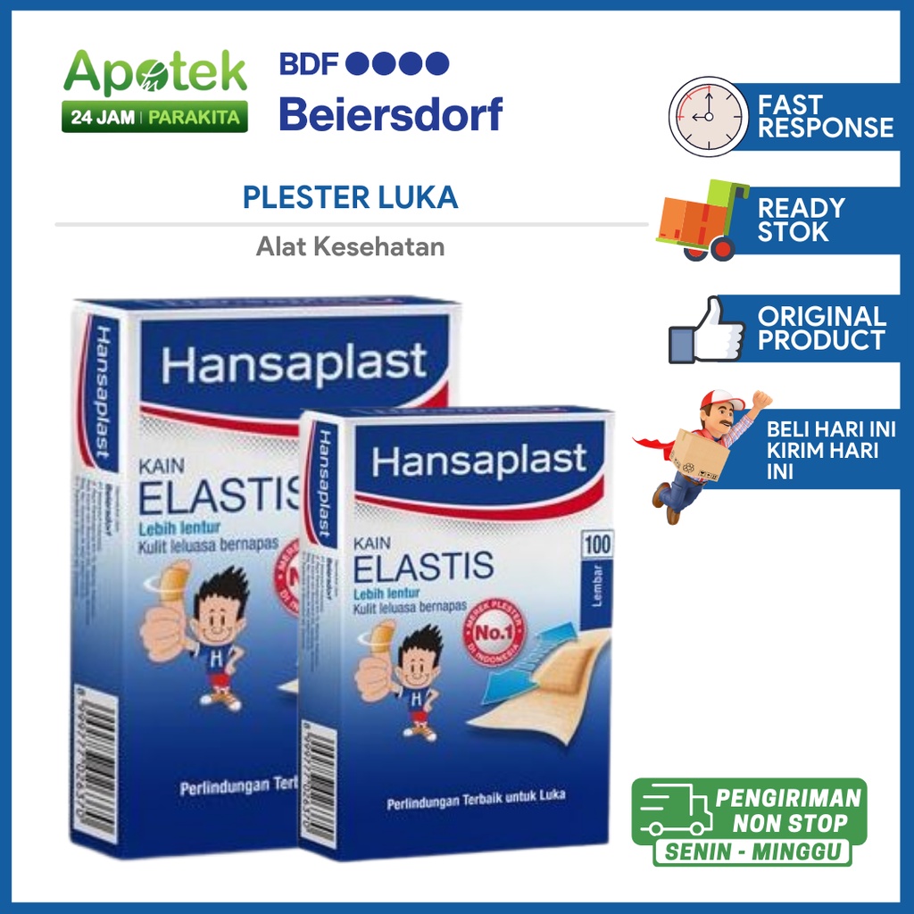 Jual Hansaplast Elastis / Hansaplast Kain Elastis / Plester Luka Kain ...