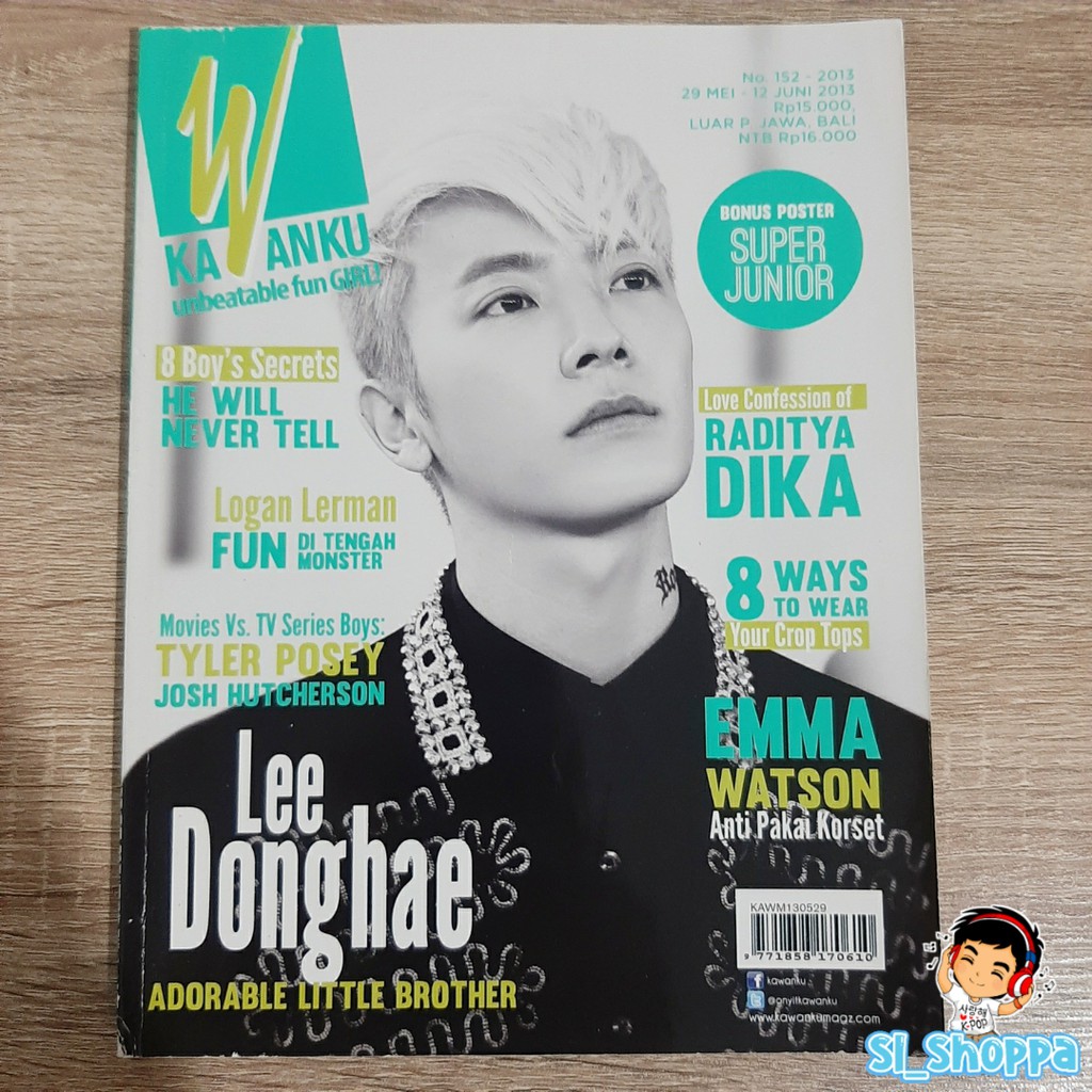 Jual Majalah Kawanku Nomor 152 - 2013 Cover Super Junior Lee Dong Hae ...