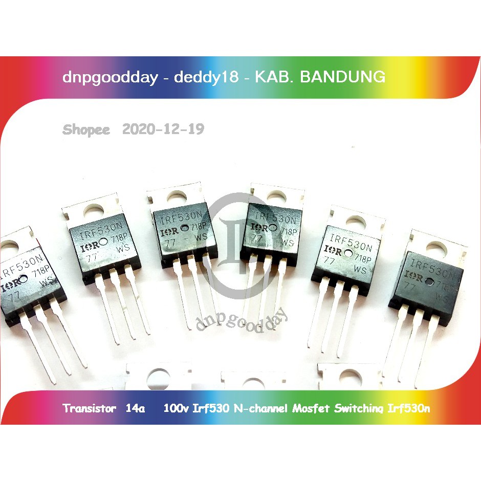Jual Transistor 14a 100v Irf530 N-channel Mosfet Switching Irf530n | Shopee Indonesia