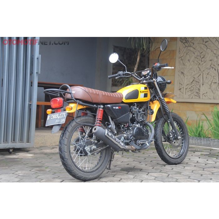 Jual Kawasaki W175 TR Back Rack custom PnP Plug n play Bengkel Teras | Shopee Indonesia