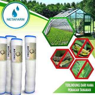 Jual Insect Net Putih Jaring Serangga Insectnet Swallow 1x50m - 1 Roll ...