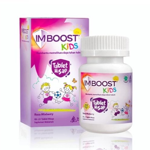 Jual IMBOOST KIDS RASA MIXBERRY BOTOL 21 TABLET HISAP | Shopee Indonesia