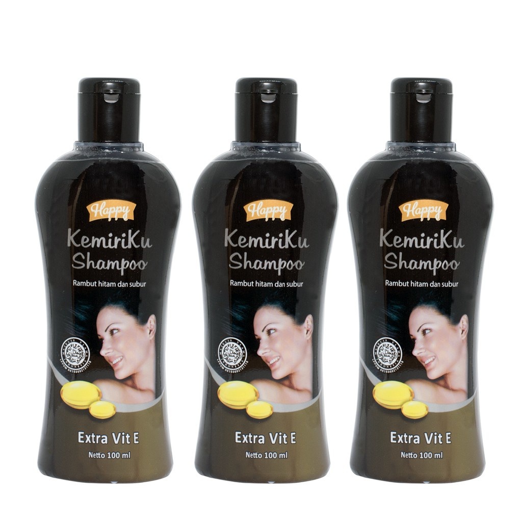 Jual Happy Kemiriku Shampoo Kemiri Extra Vit-E 100ml | Shopee Indonesia